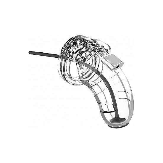 Chastity Cage 3.5 With Urethral Probe - Man Cage - Model 15 – Sensations Plus